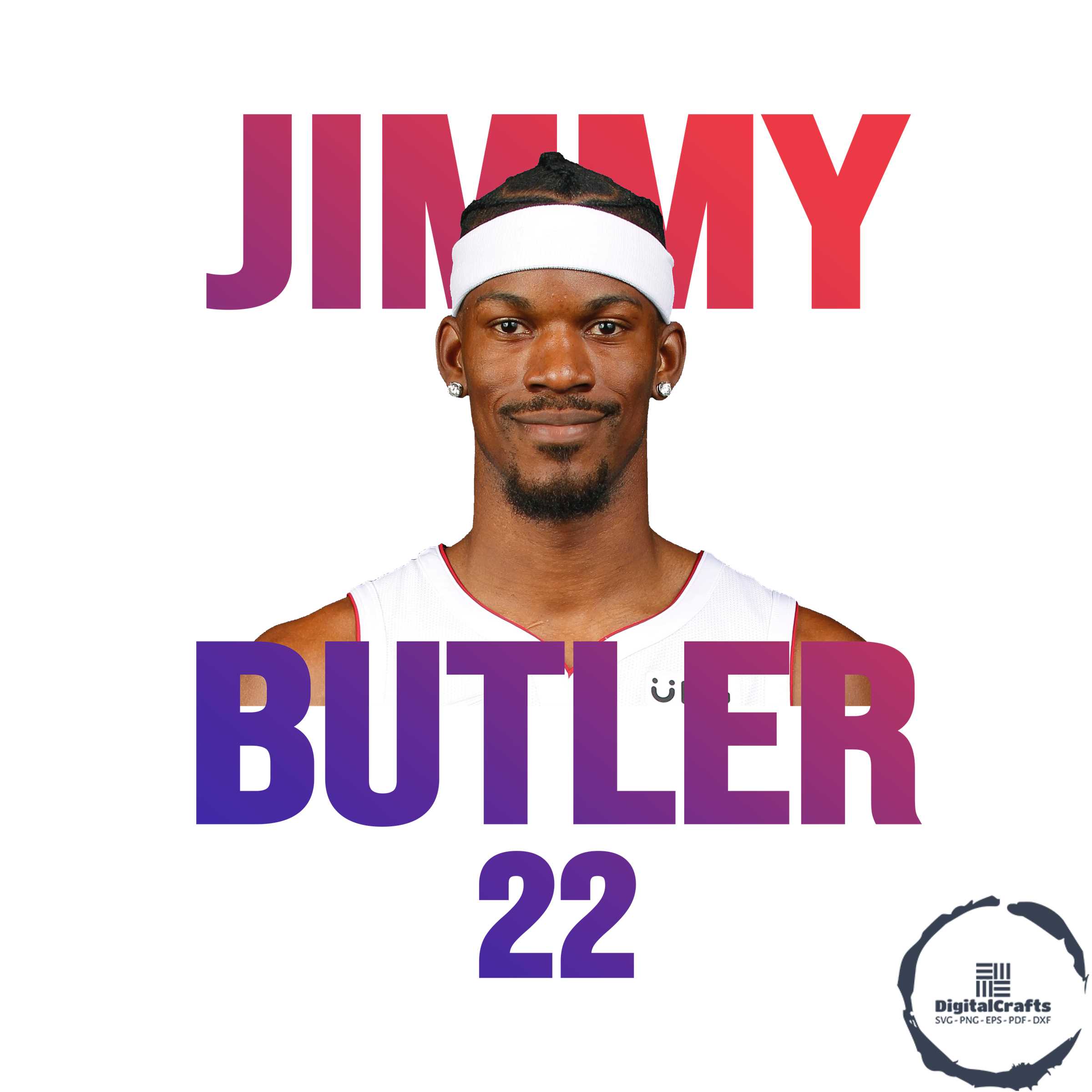 Jimmy Butler 22 Png Silhouette Sublimation Files | Inspire Uplift
