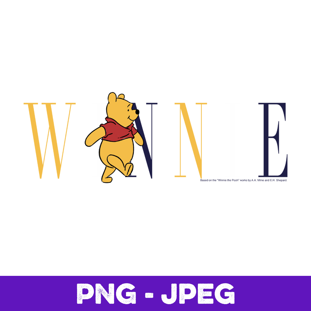 Disney Winnie The Pooh Simple Text V1 | Inspire Uplift