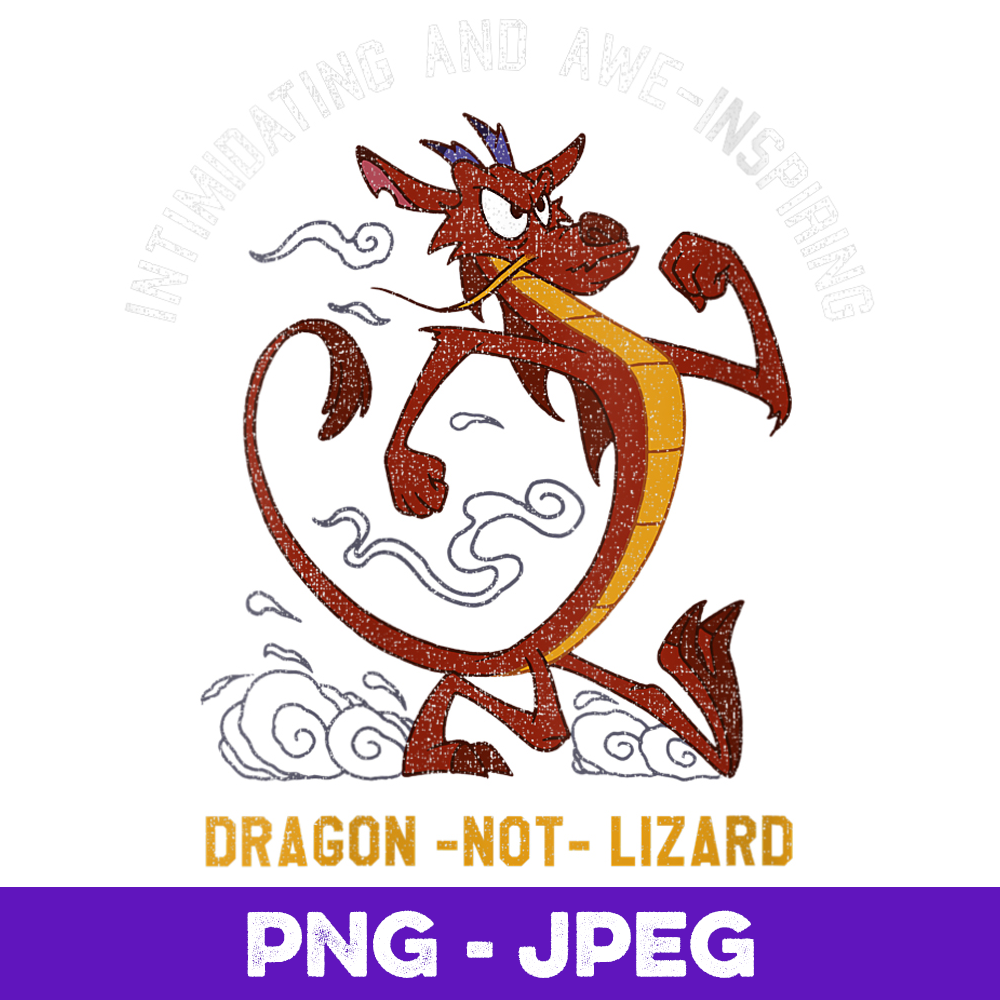 Womens Disney Mulan Mushu Dragon Not Lizard Portrait V3 , PN - Inspire ...