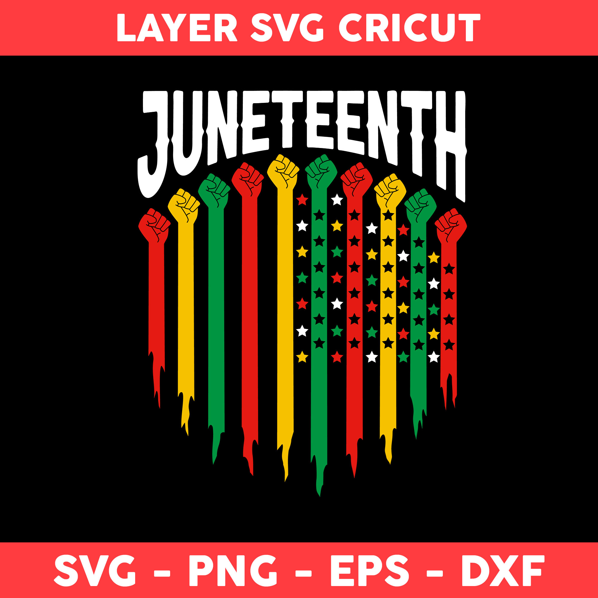 Juneteenth Flag Svg, Flag Svg, Juneteenth Svg, Juneteenth 18 | Inspire ...