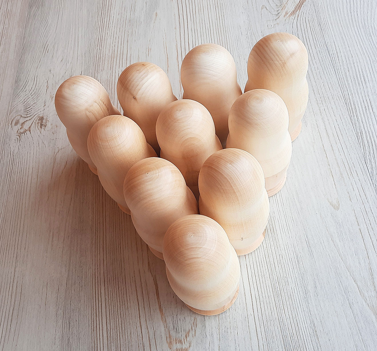 Wooden 4 inches high nested doll blanks matryoshka 3 pcs nes | Inspire ...