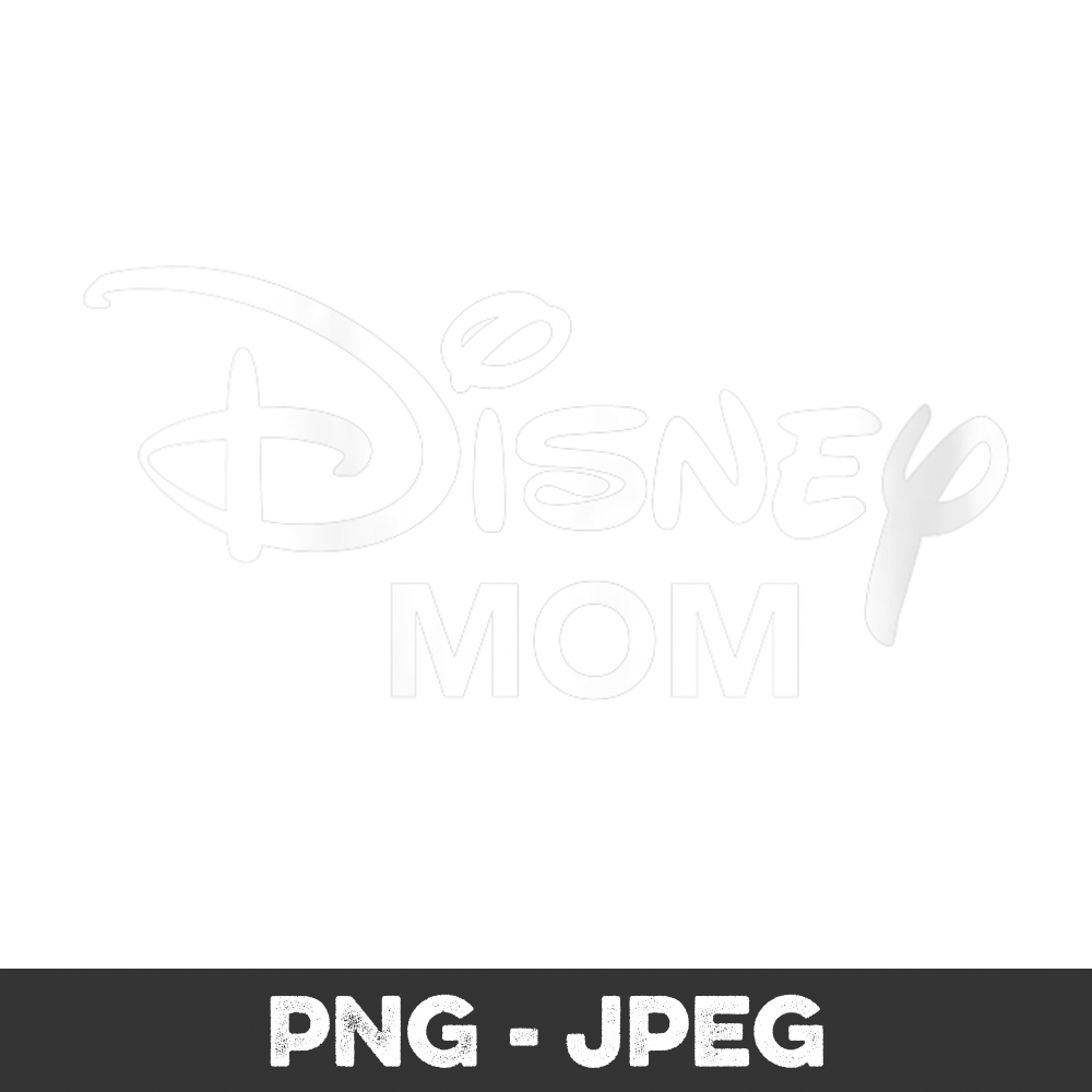 Womens Disney Classic Logo Mom V3 , PNG Design, PNG Instant - Inspire ...