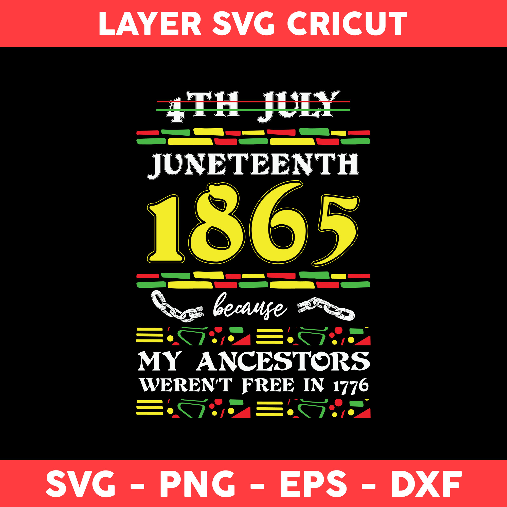 4th July Juneteenth 1965 Svg, Juneteenth Svg, Black History | Inspire ...