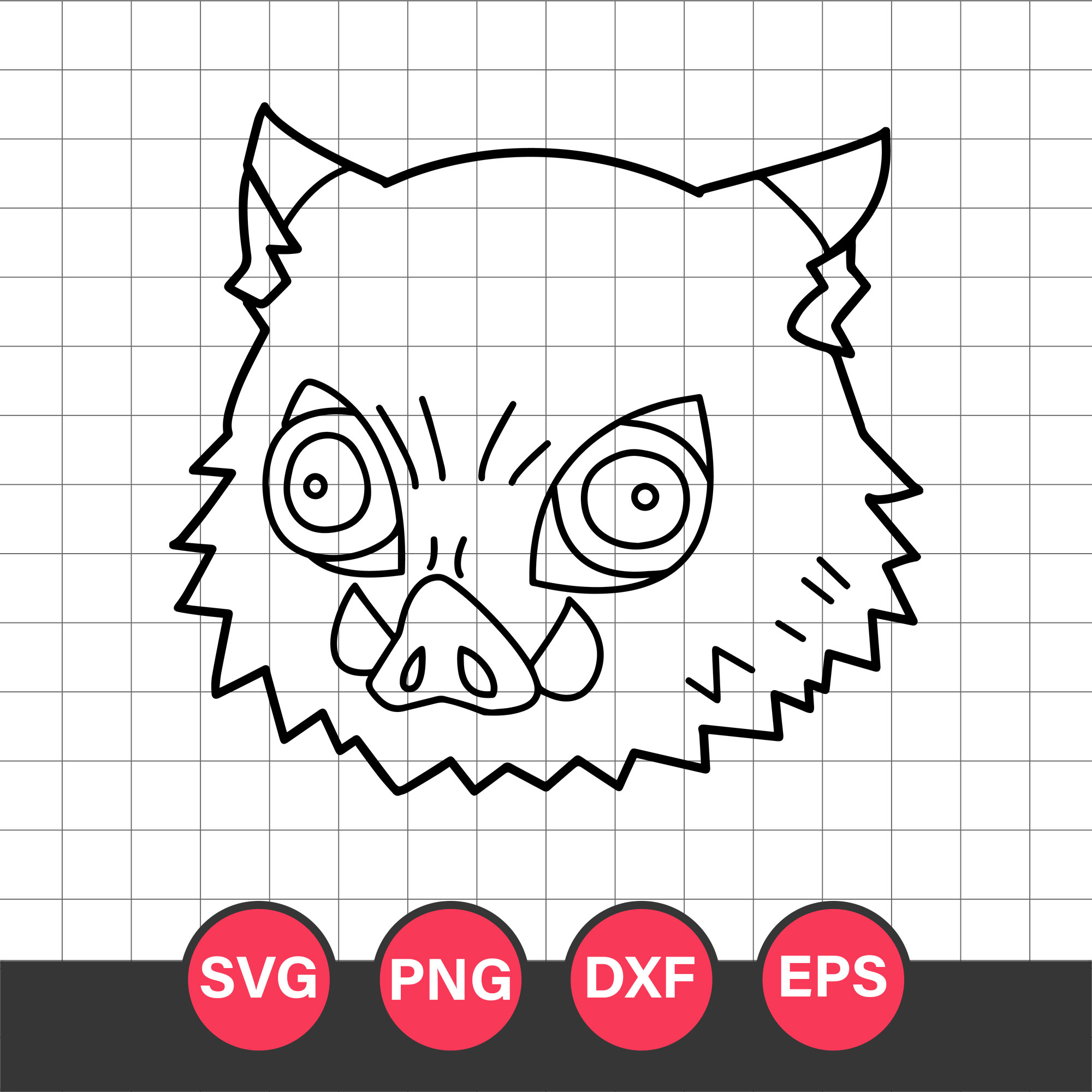 Chibi Hashibira Inosuke Svg, Demon Slayer Svg, Kimetsu No Ya | Inspire ...