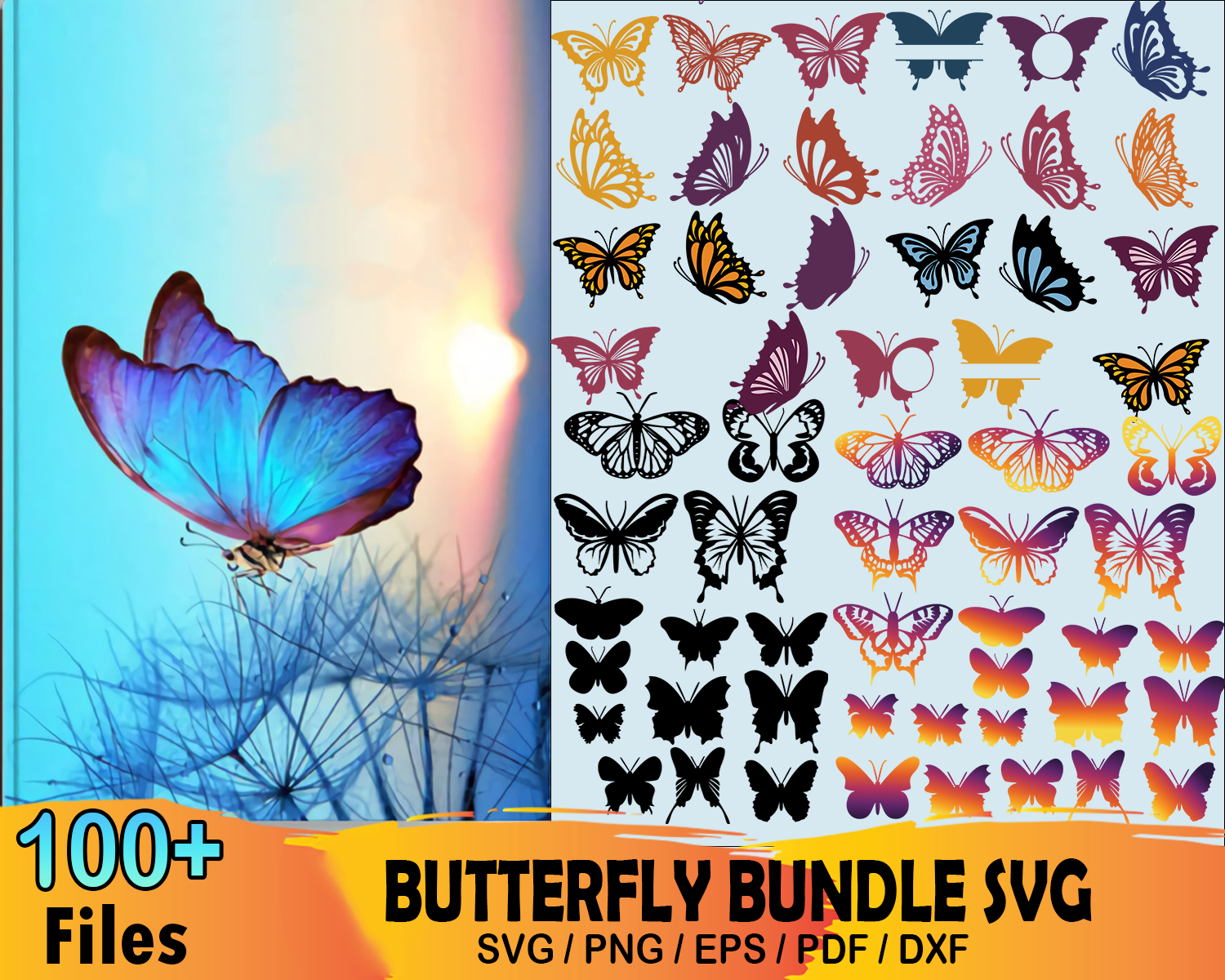 100 Butterfly Svg Bundle, Butterfly Clipart, Butterfly Vecto | Inspire ...