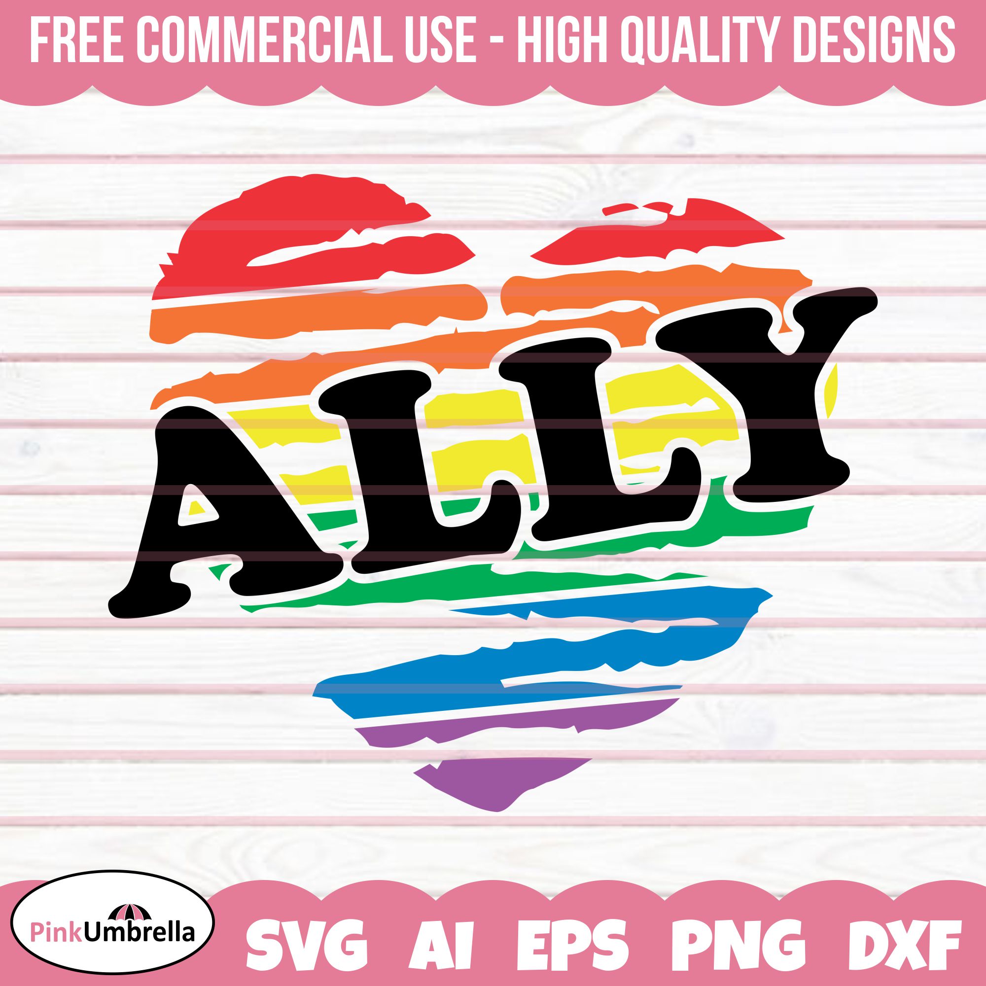 LGBTQ Ally T-Shirt for Gay Pride svg, Human Rights Svg, LGB - Inspire ...