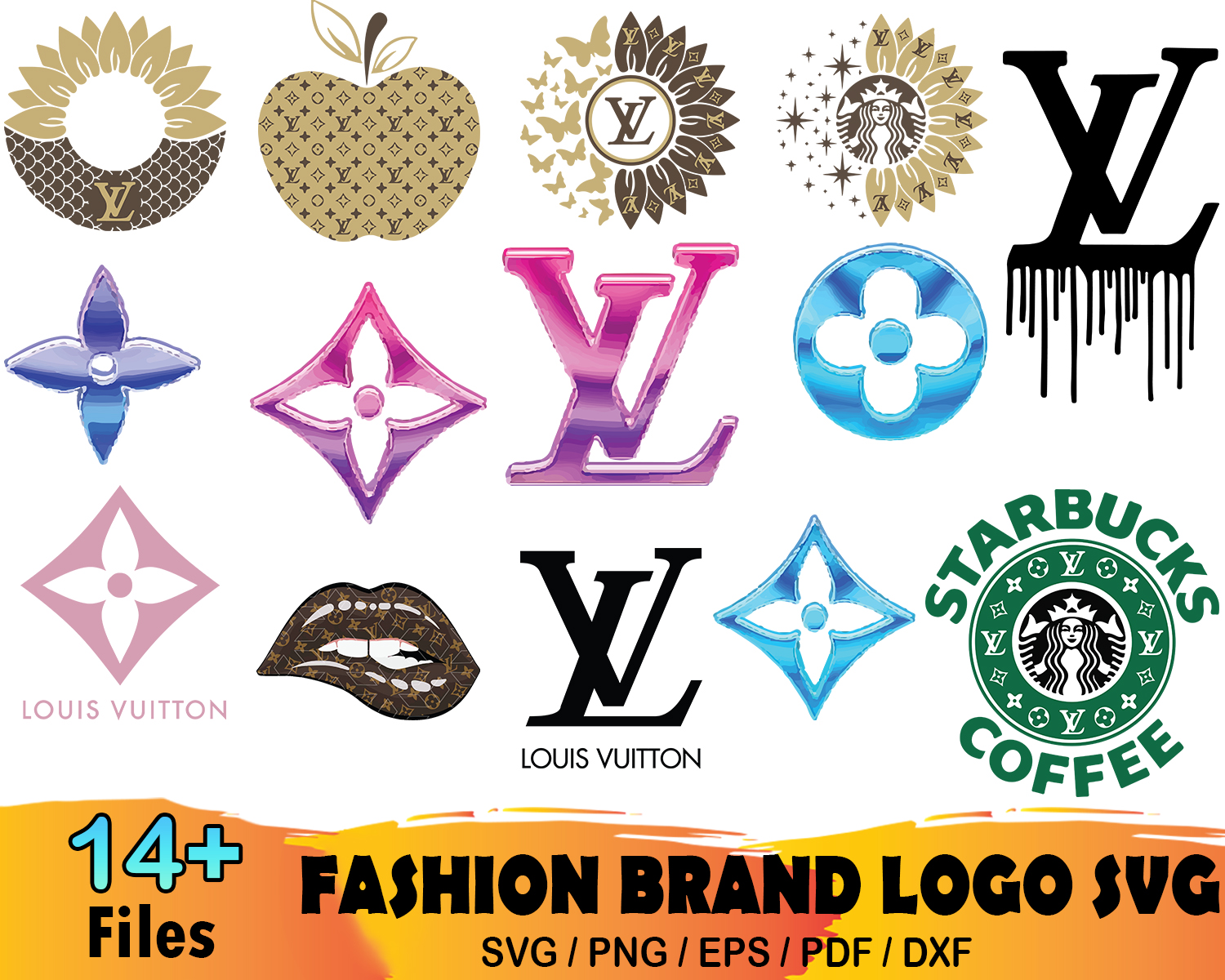14 Louis Vuitton Bundle Svg, Brand Logo Svg, LV Starbucks Sv | Inspire ...