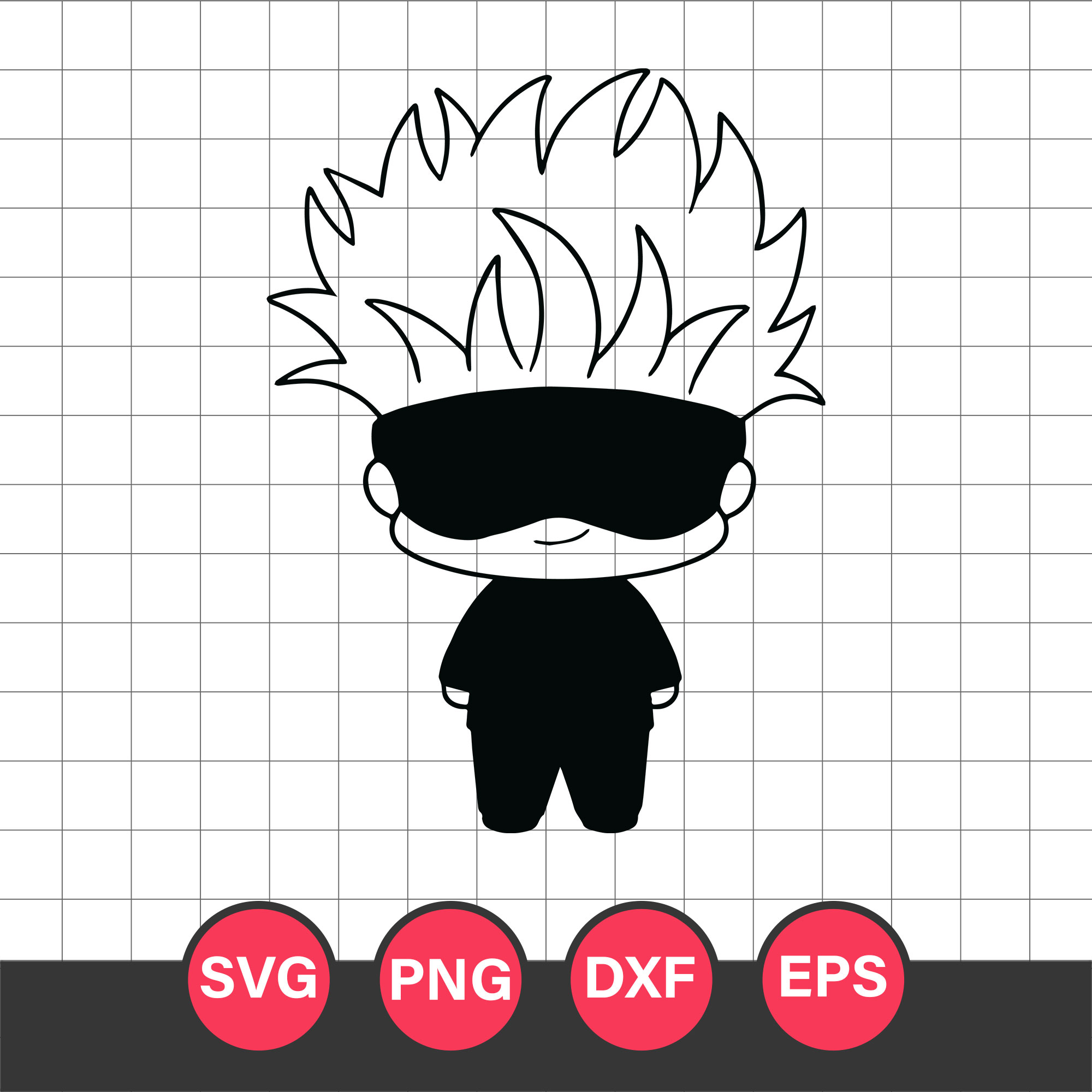 Gojo Satoru Chibi Svg, Jujutsu Kaisen Svg, Jujutsu Kaisen Ch | Inspire ...