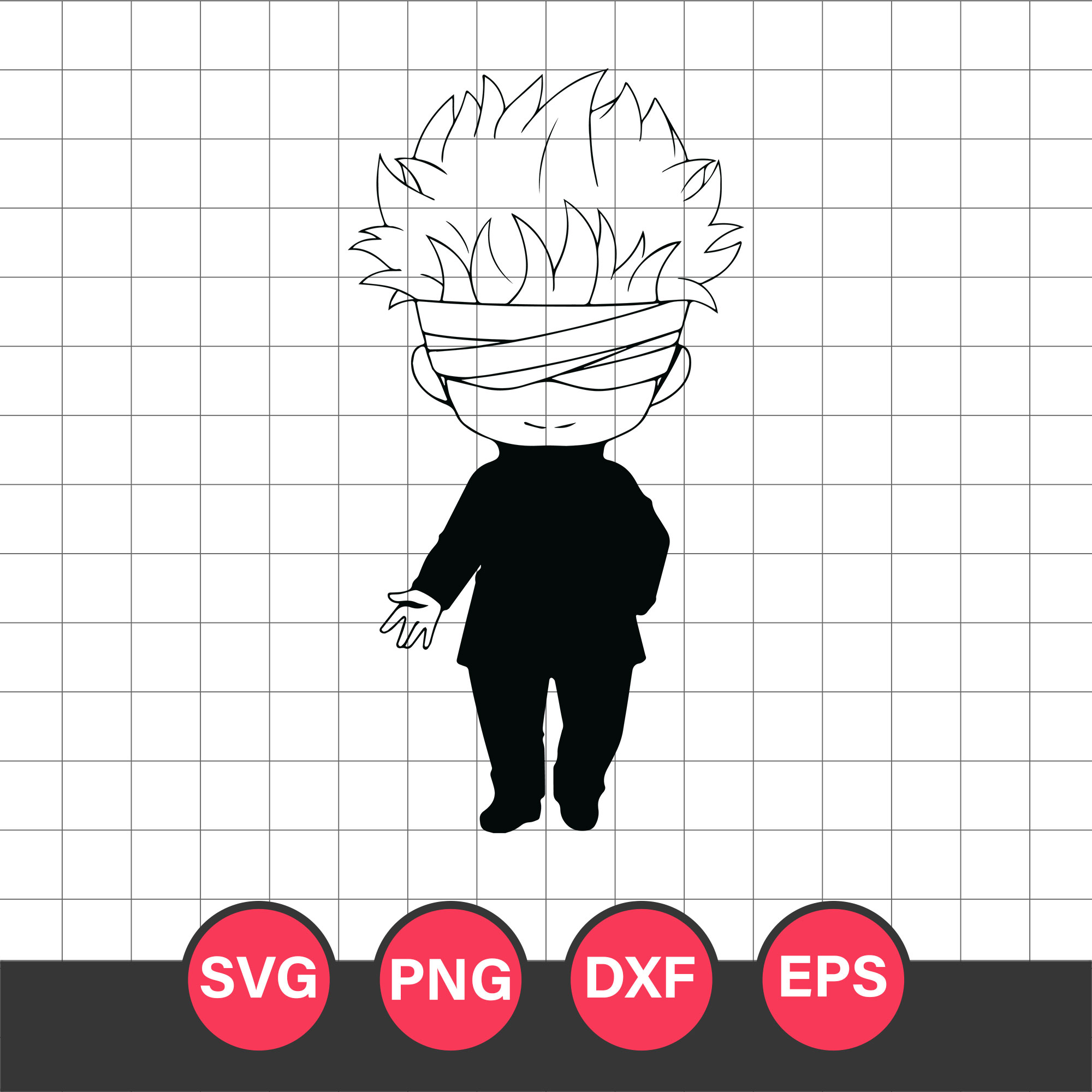 Gojo Satoru Chibi Svg, Jujutsu Kaisen Svg, Jujutsu Kaisen Ch | Inspire ...