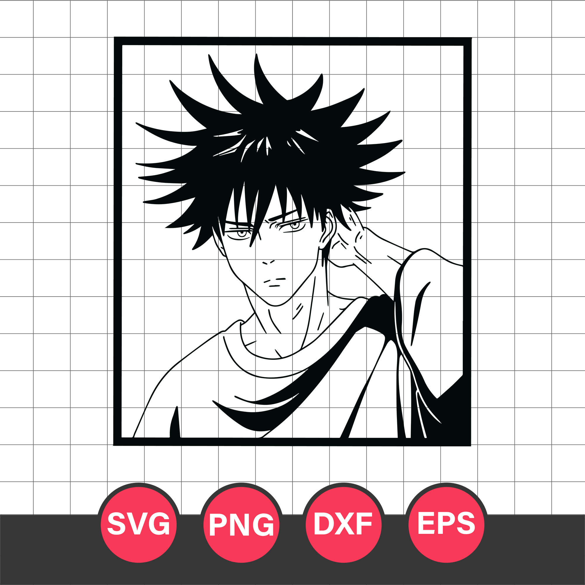 Fushiguro Megumi Svg, Jujutsu Kaisen Svg, Jujutsu Kaisen Cha | Inspire ...