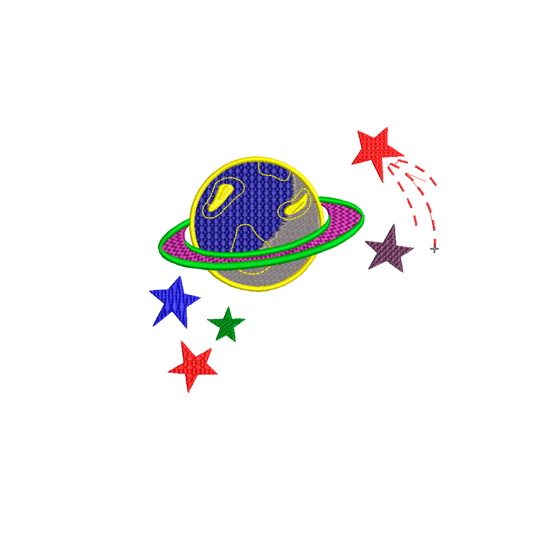 The planet cosmos Embroidery Designs, space and planets | Inspire Uplift