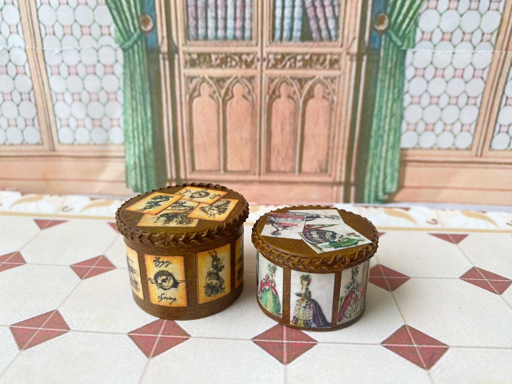 Boxes for doll house. Storage box. 1:12. Puppet miniature. D - Inspire ...