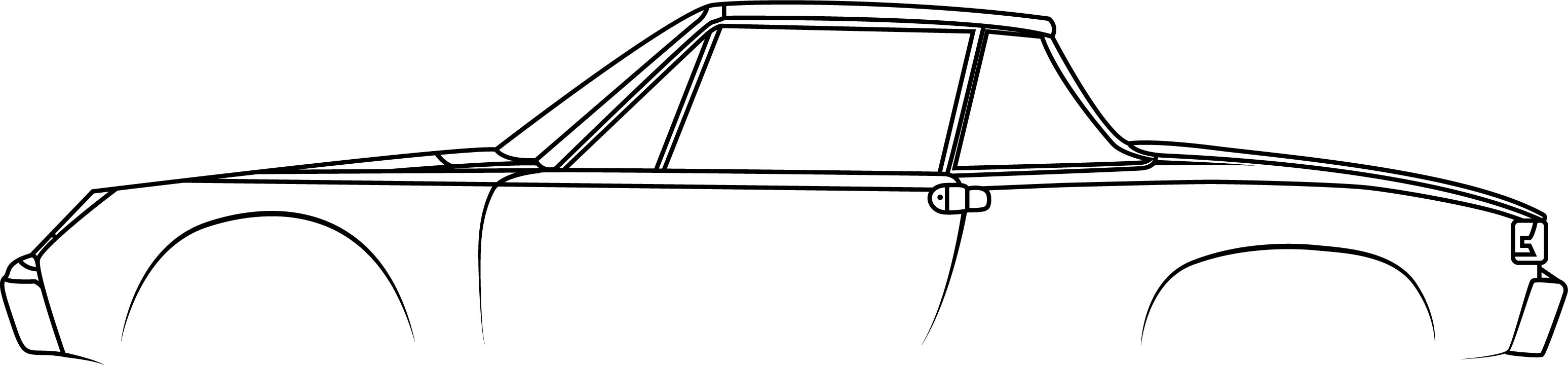 Sportscar Car LINE ART vector file for laser engraving, cnc | Inspire ...