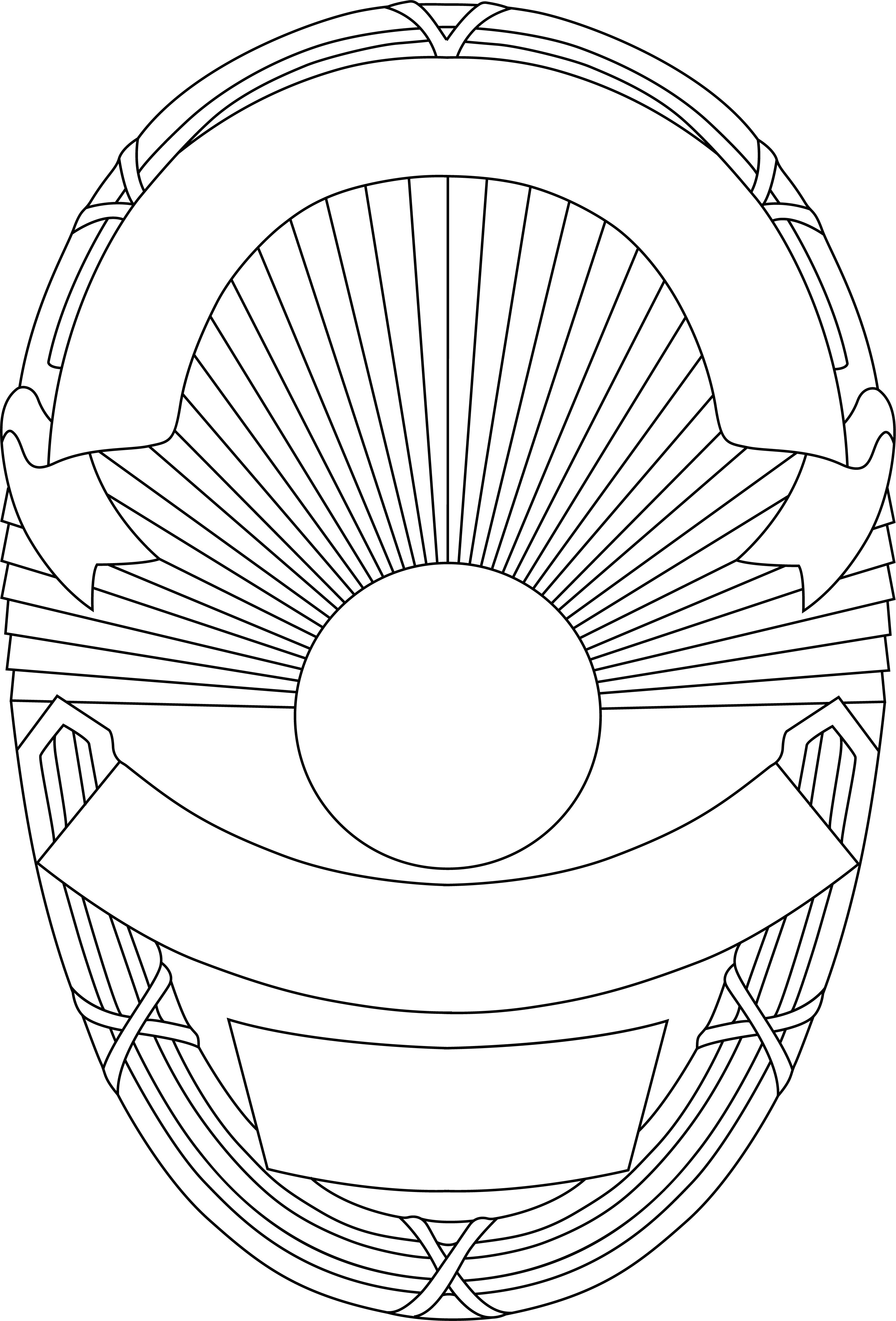 blank badge 8 outline template line art vector file for la | Inspire Uplift