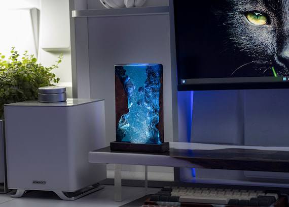 Rectangle Deep Ray sea, Night light, Epoxy Lamp, Resin Lamp, | Inspire ...
