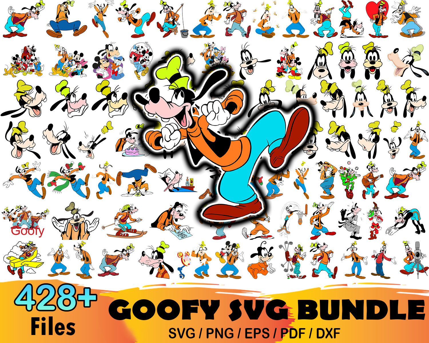 428 Files Disney Goofy Svg, Disney Svg, Cartoon Svg | Inspire Uplift
