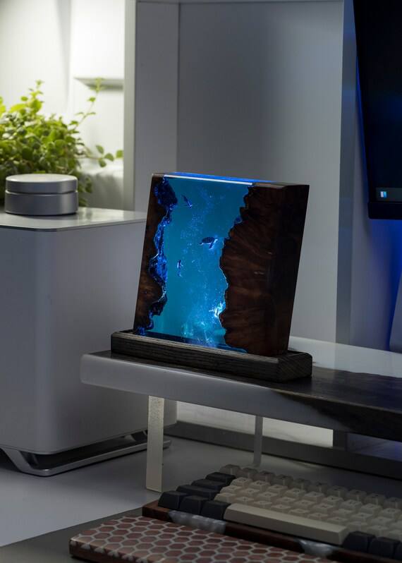 RHOMBUS, Night light, Epoxy Lamp, Resin Lamp, Lamp Night , E | Inspire ...