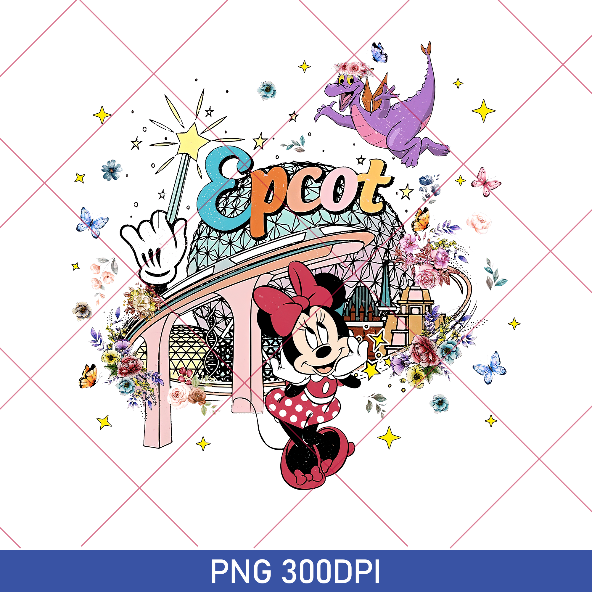 Retro Disney Epcot PNG, Vintage Epcot 1982 PNG, Vintage Disn - Inspire ...
