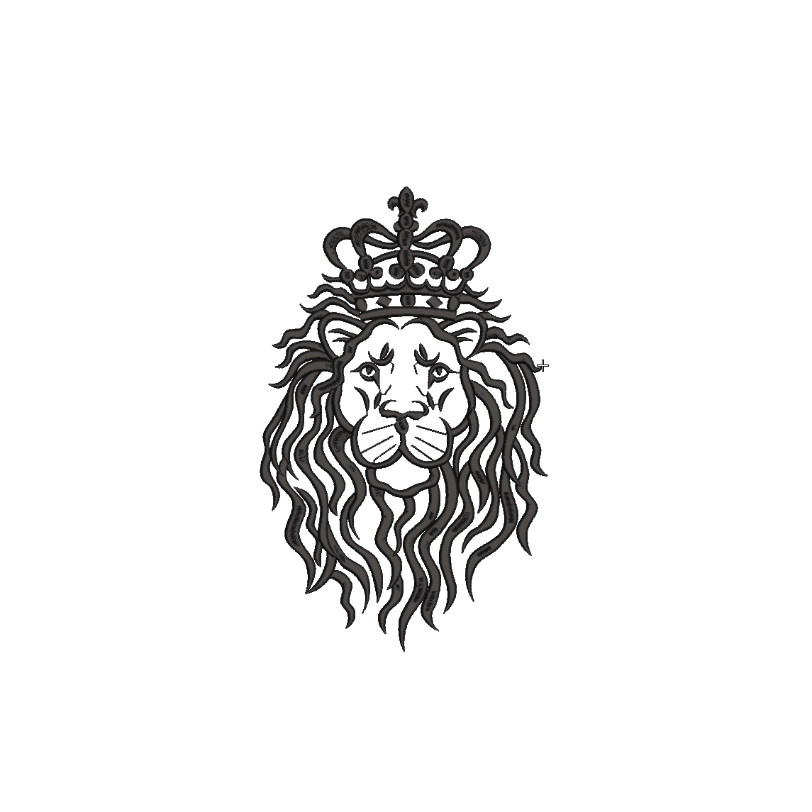 Lion Embroidery Designs, Lion With Crown Embroidery Designs | Inspire ...