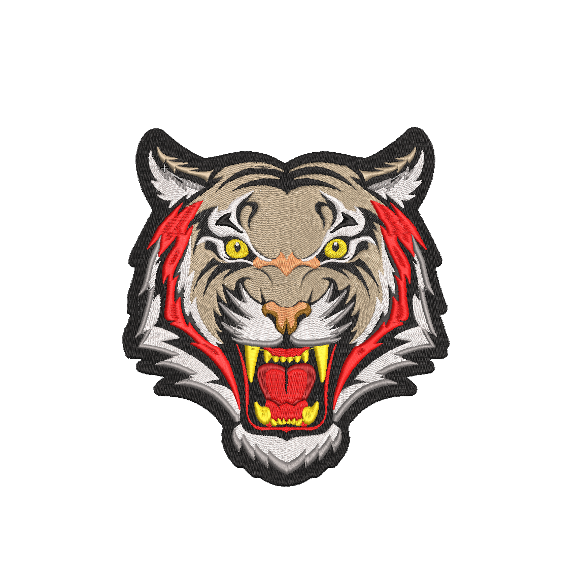 Tiger Embroidery Designs, Tiger With Crown Embroidery Design | Inspire ...