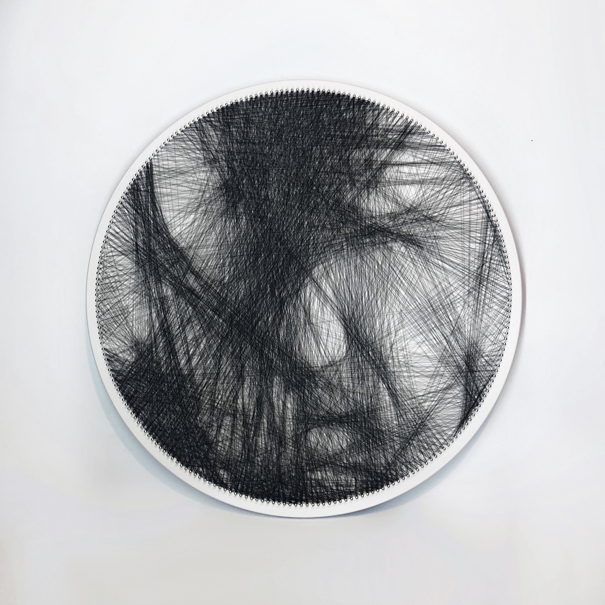 Thread picture art | Portrait to order | String art | black | Inspire ...