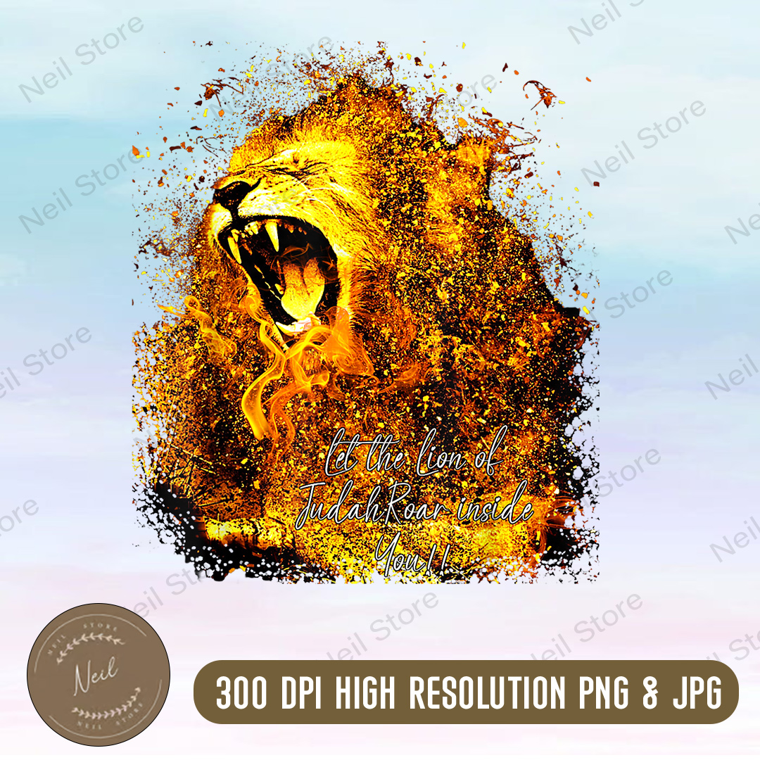 Let the Lion Inside You Roar Christian Graphic Png, Let the | Inspire ...
