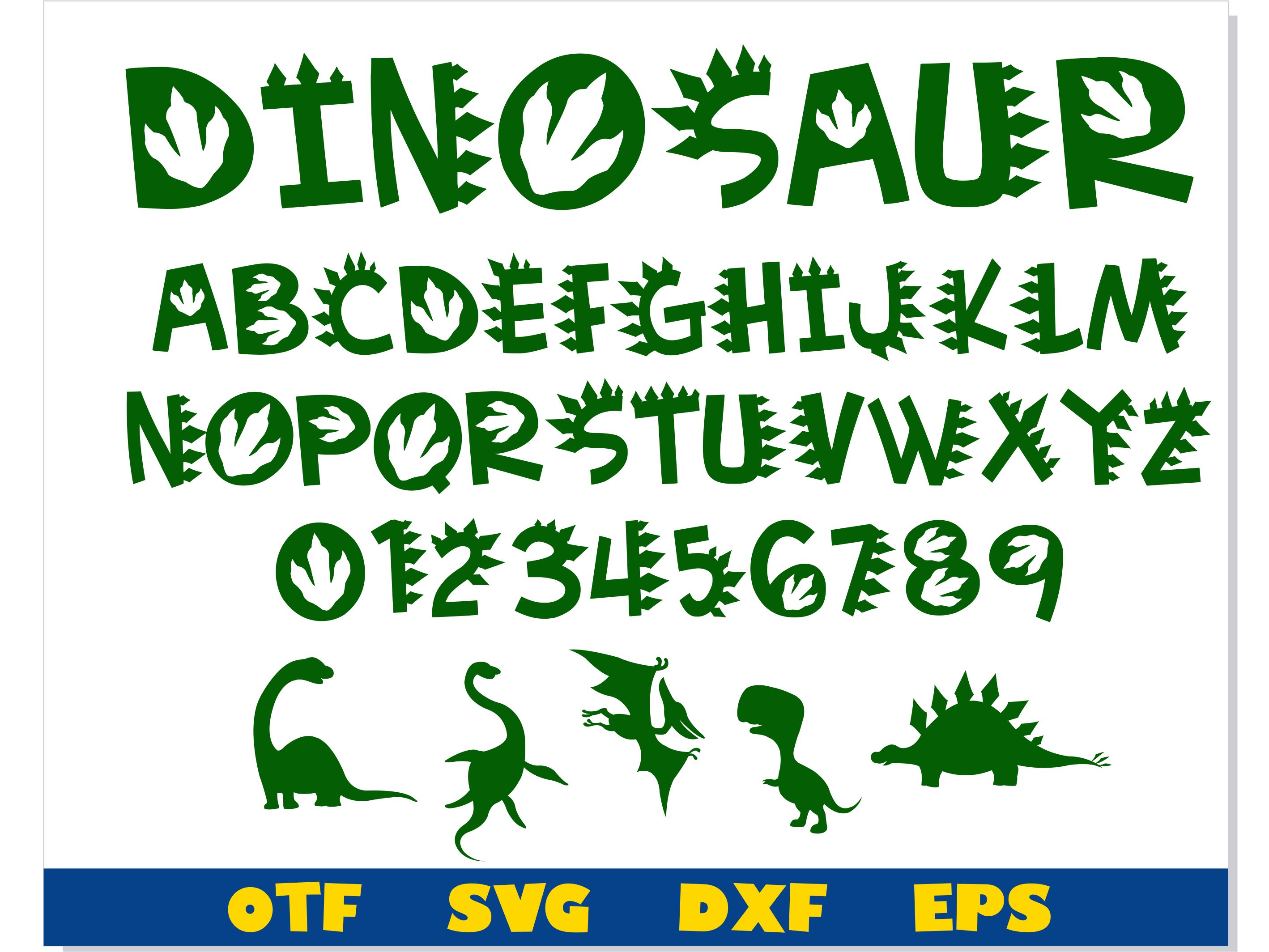 Dinosaur Font otf, Dinosaur Font svg, Dinosaur svg, Baby Fon | Inspire ...