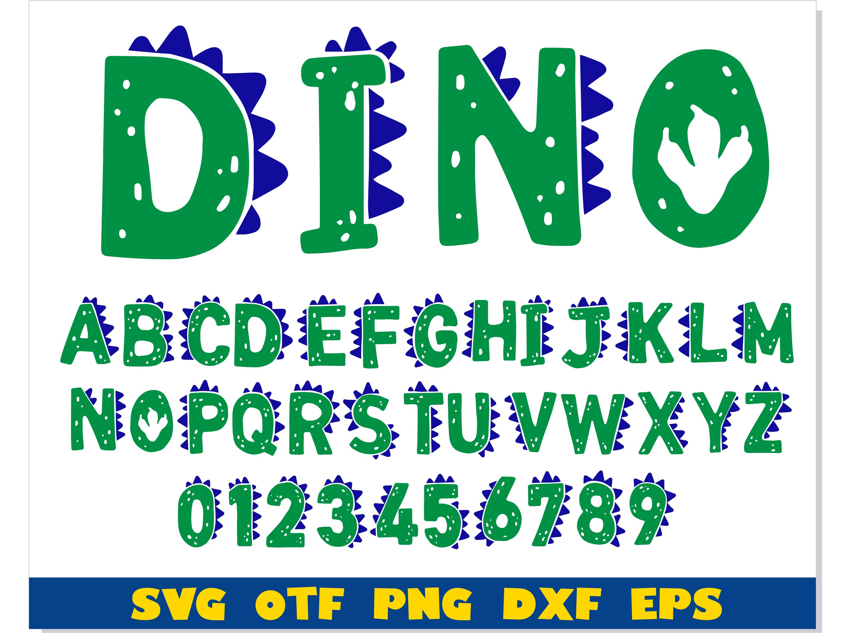 Dinosaur Font SVG Cricut, Dinosaur Font png, Dinosaur Font o | Inspire Uplift