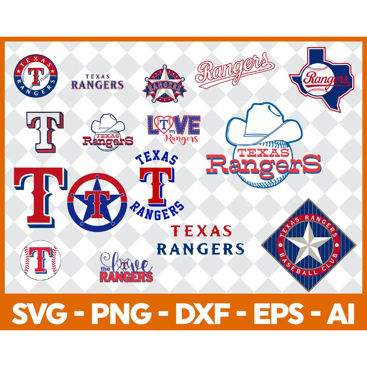 Texas Rangers Baseball Team Svg | Inspire Uplift