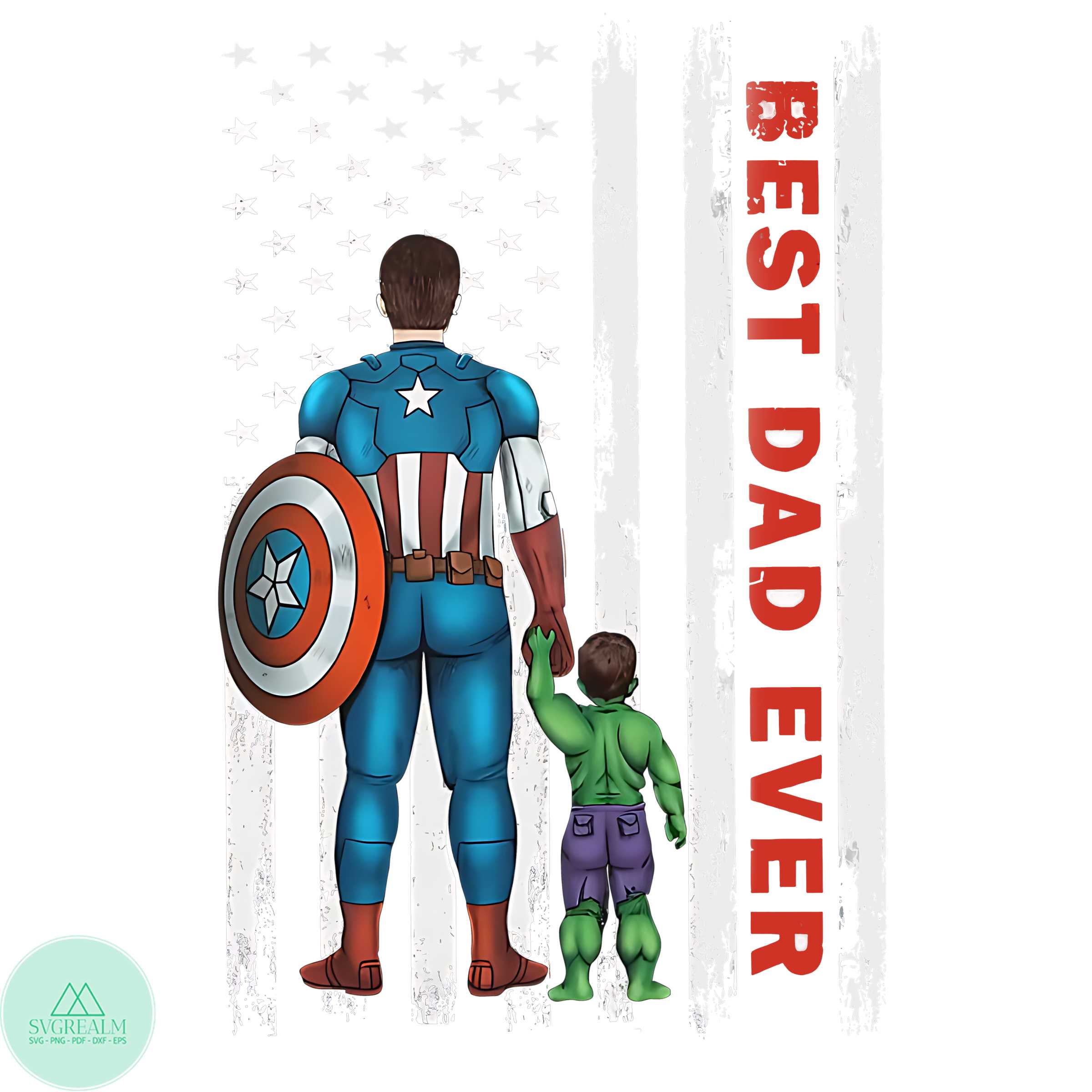 Best Dad Ever Superhero Dad Png Silhouette Sublimation Files | Inspire ...