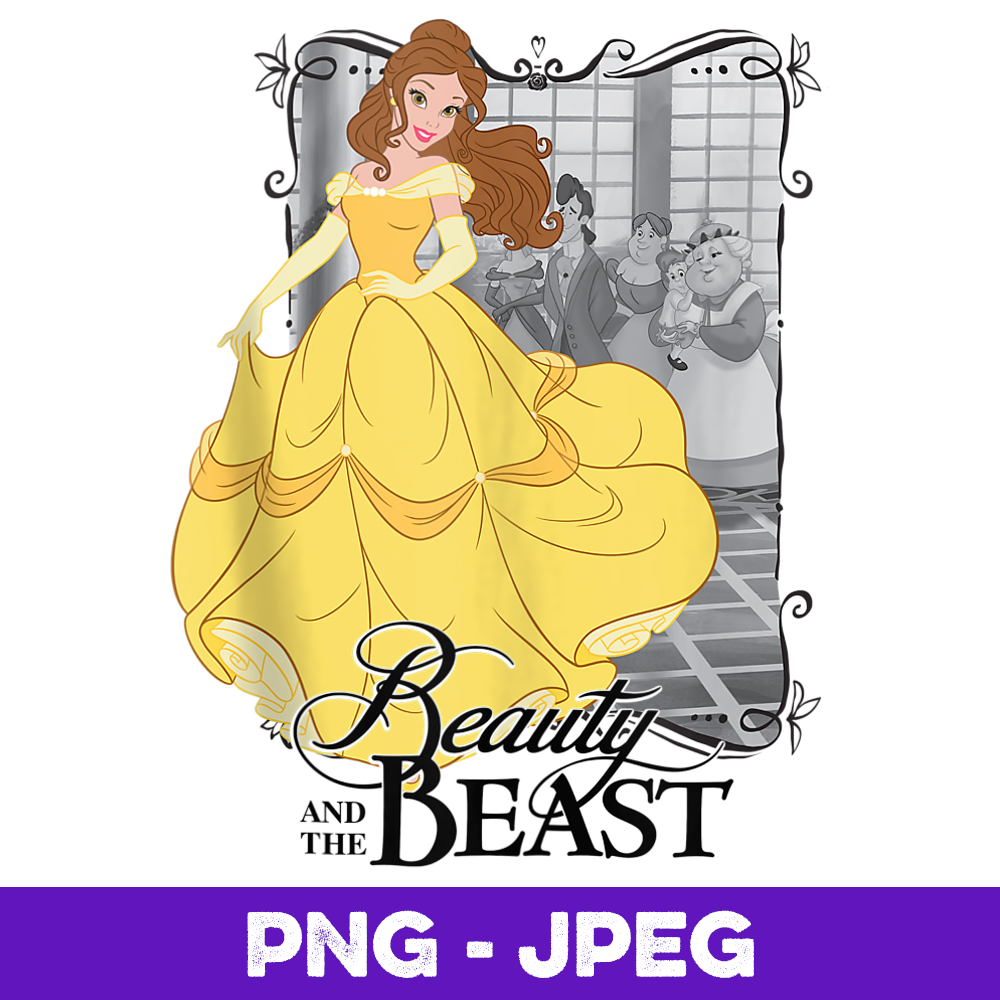 Disney Beauty And The Beast Belle Portrait Poster V2 | Inspire Uplift