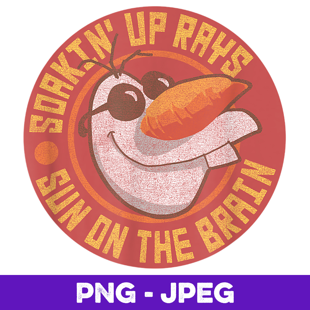 Disney Frozen Olaf Sun on the Brain Retro | Inspire Uplift