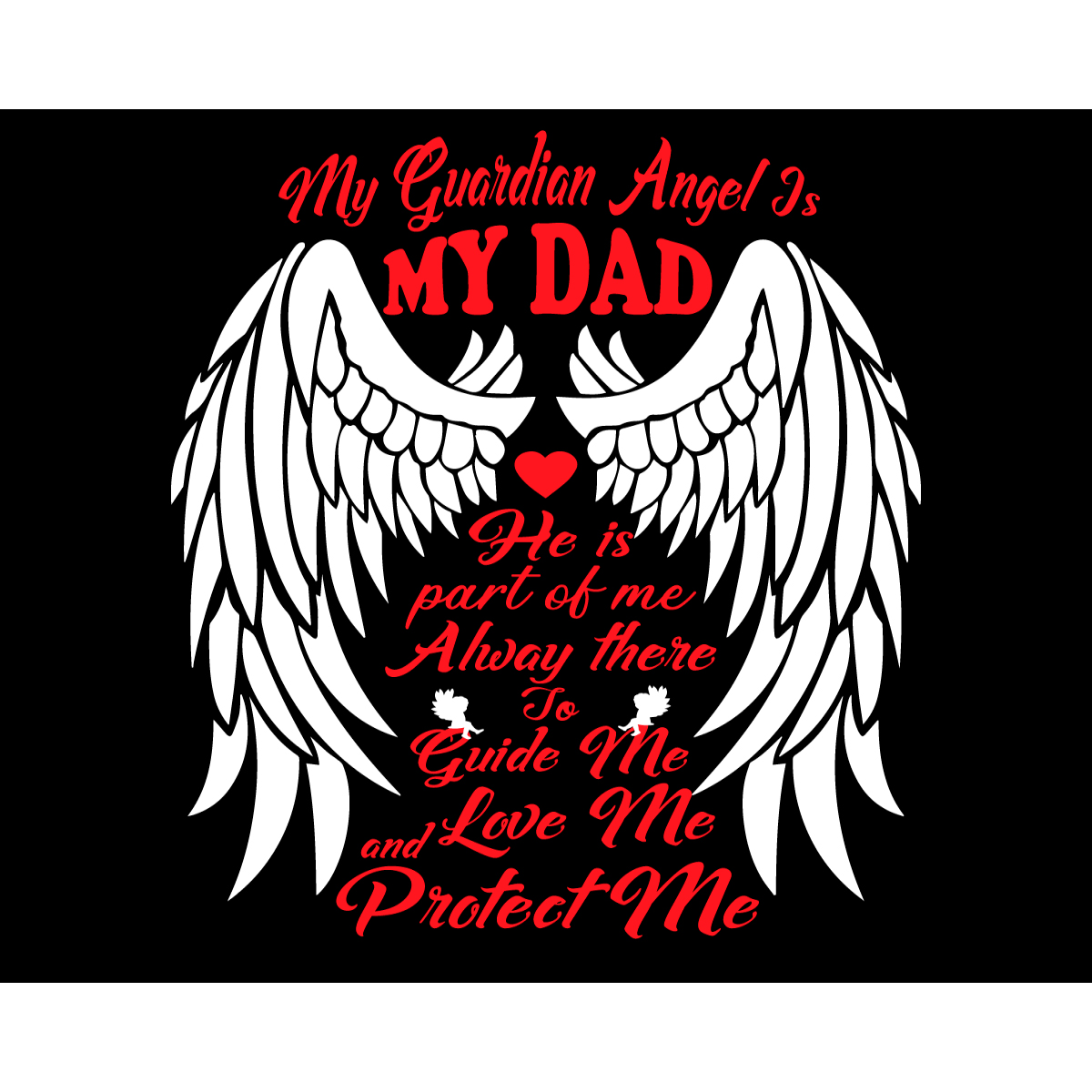 My Guardian Angle Is My Dad Svg, Fathers Day Svg, Dad Svg, G | Inspire ...