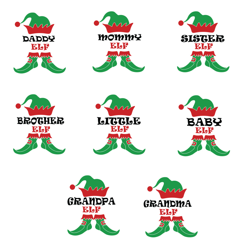 Elf Bundle svg, Elf Family SVG, Christmas SVG, Elf svg, Chri | Inspire ...