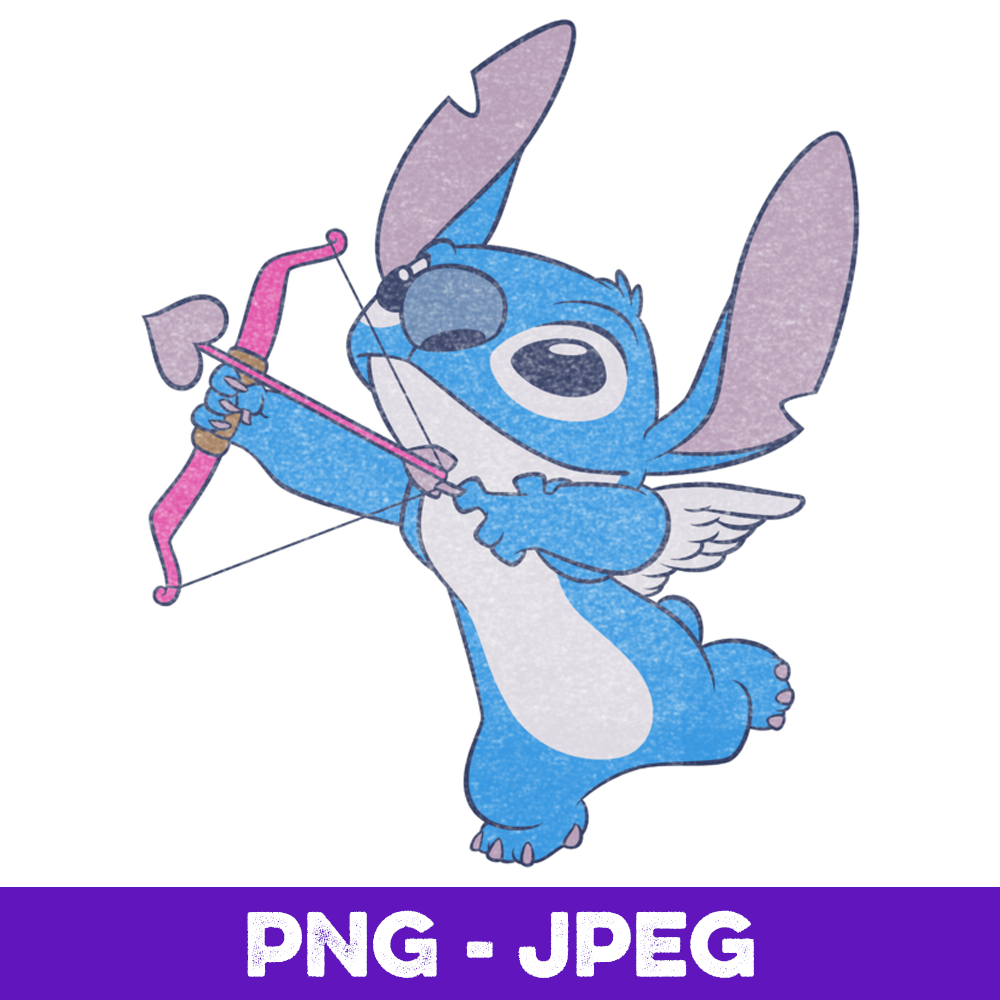 Disney Lilo & Stitch Valentine's Day Stitch Cupid V1 | Inspire Uplift
