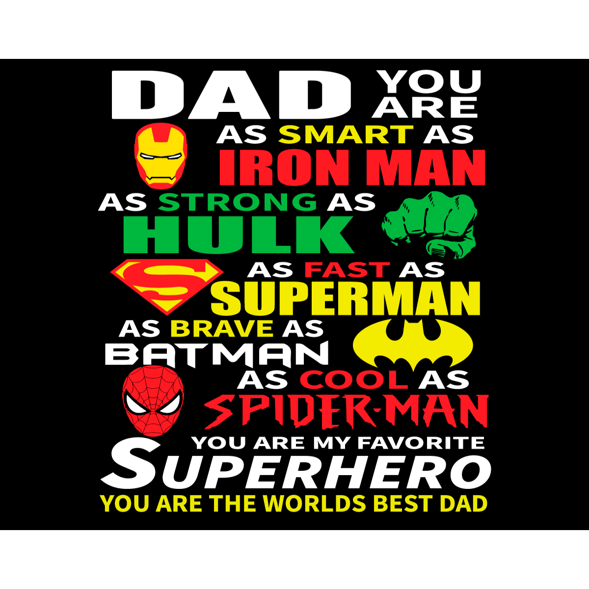 Dad You Are As Smart As Iron Man Svg, Fathers Day Svg, Dad S | Inspire ...