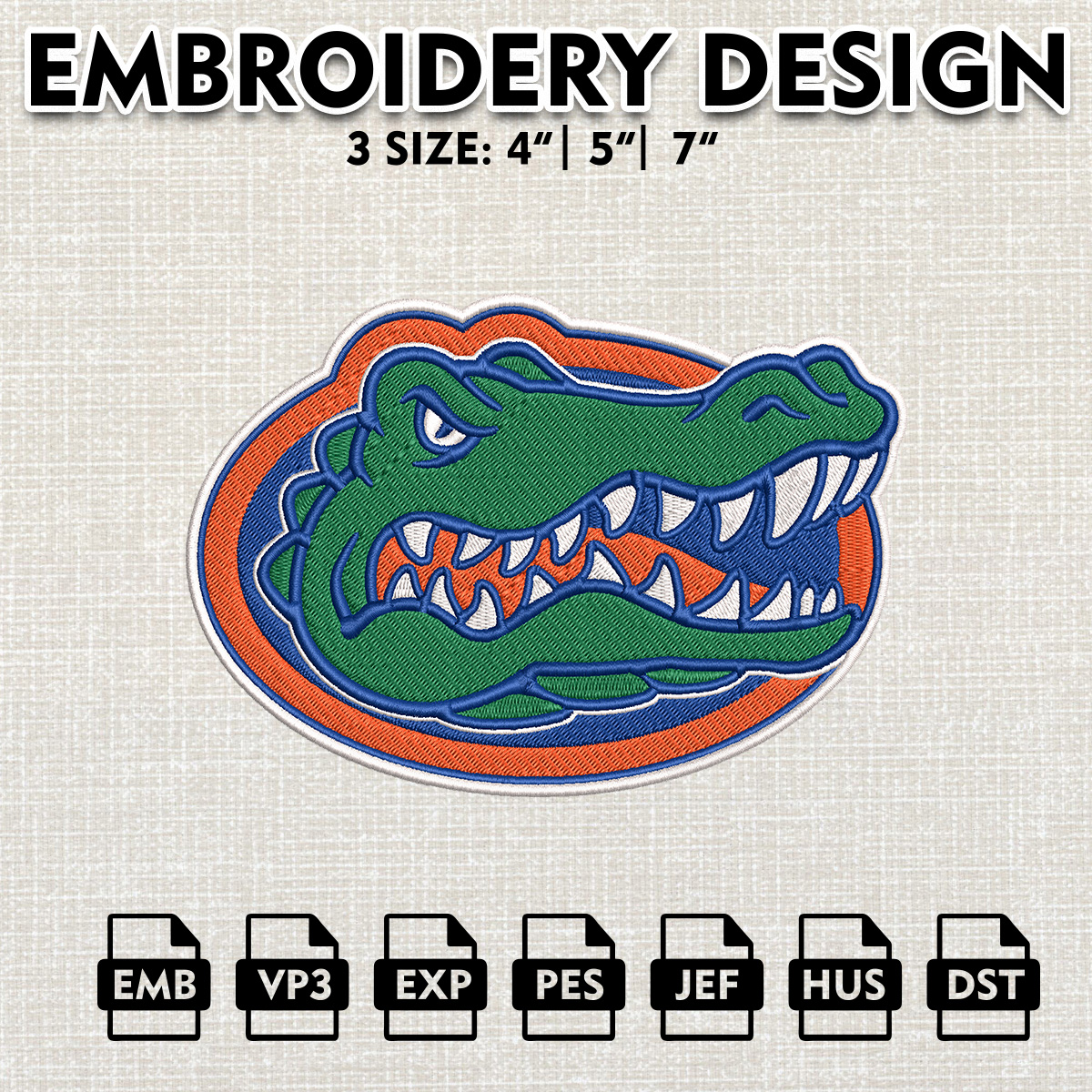 NCAA Logo Embroidery Designs, Florida Gators Embroidery File | Inspire ...