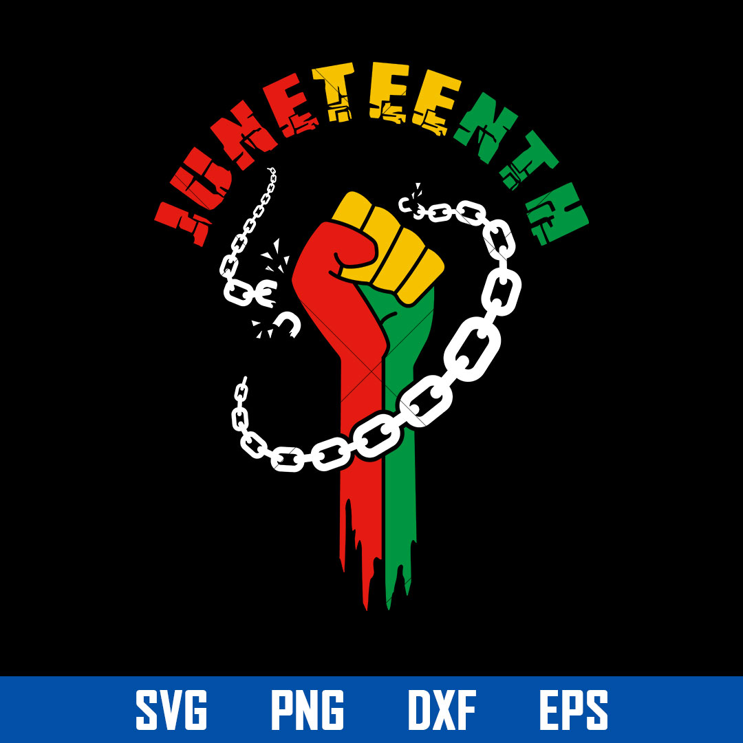 Juneteenth Hand Chain Svg, Juneteenth Svg, Black History Svg | Inspire ...