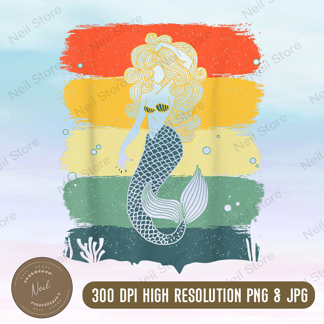 Cool Mermaid For Girls Kids Women Under Sea Mermaids Merman - Inspire ...