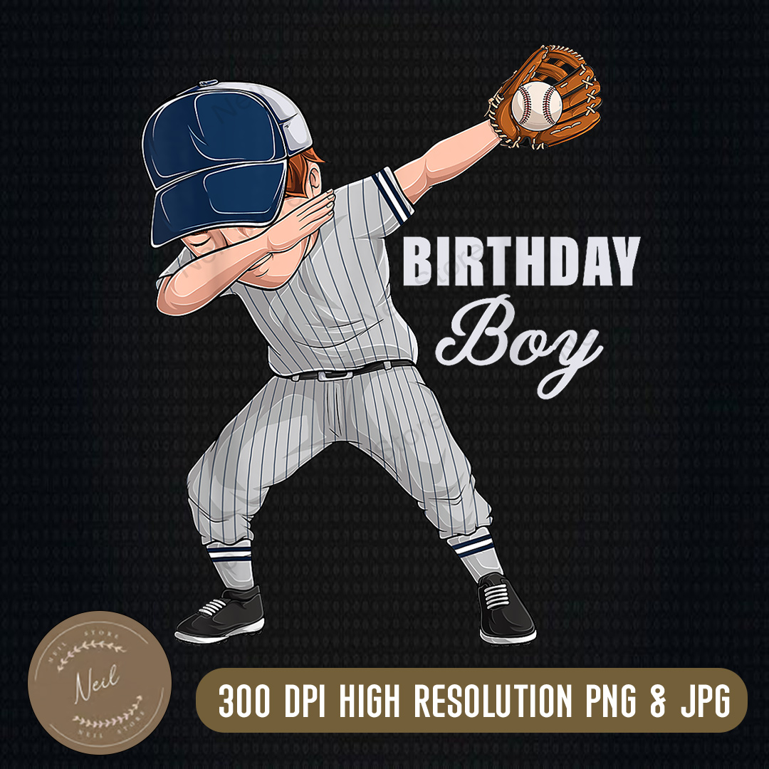 Birthday Baseball PNG, birthday Baseball dabbing Png, Number | Inspire ...