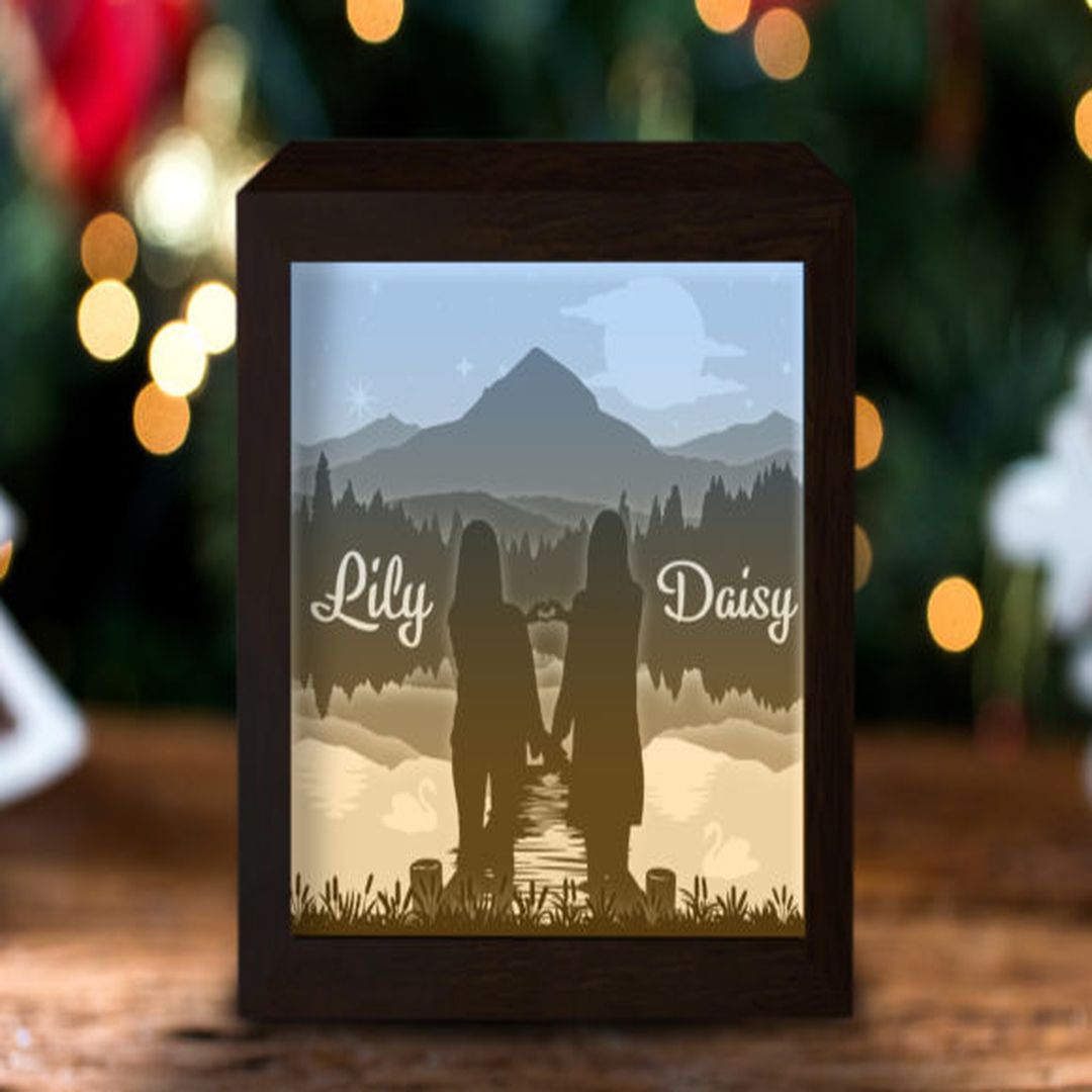 Lake & Dock Paper Cut Light Box Template | Inspire Uplift