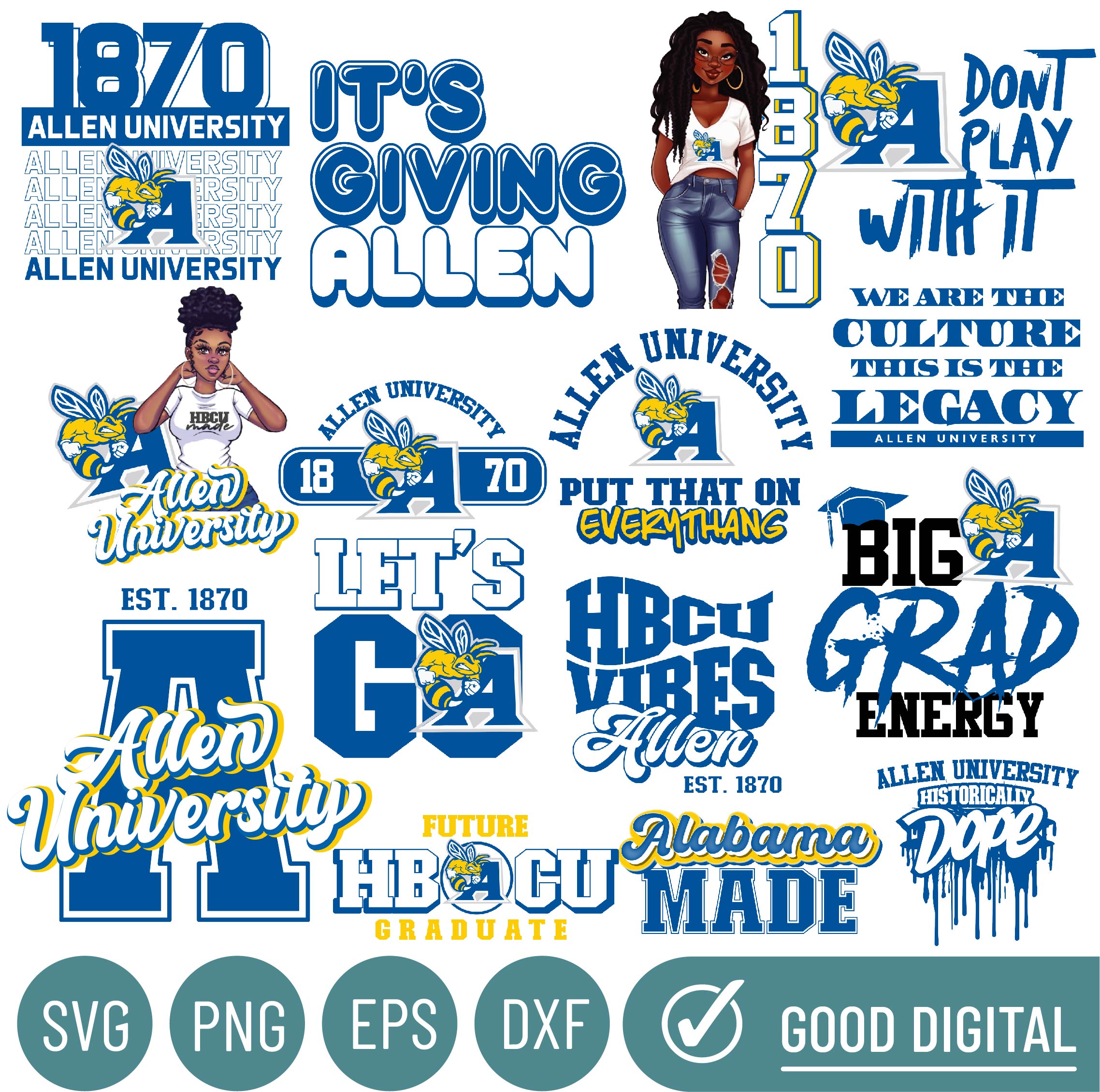 Allen University Svg, Hbcu Collection, New Hbcu 2023, Hbcu S - Inspire ...
