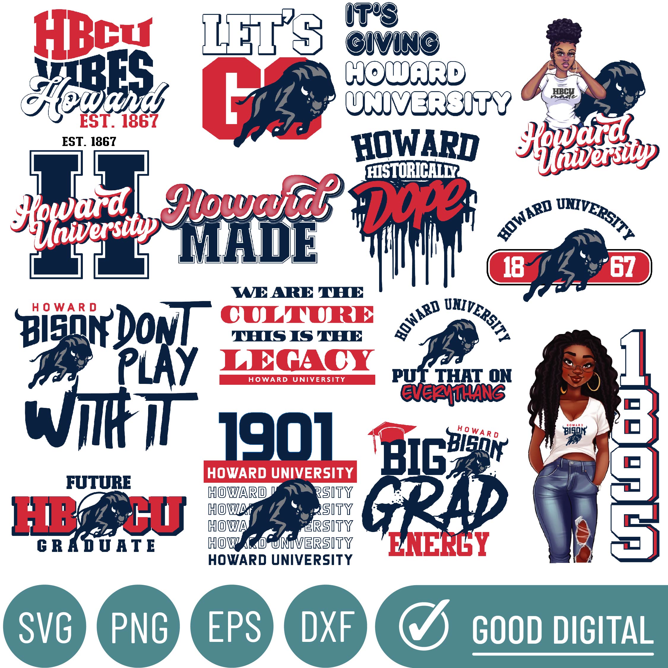 Howard University Svg, Hbcu Collection, New Hbcu 2023, Hbcu | Inspire ...