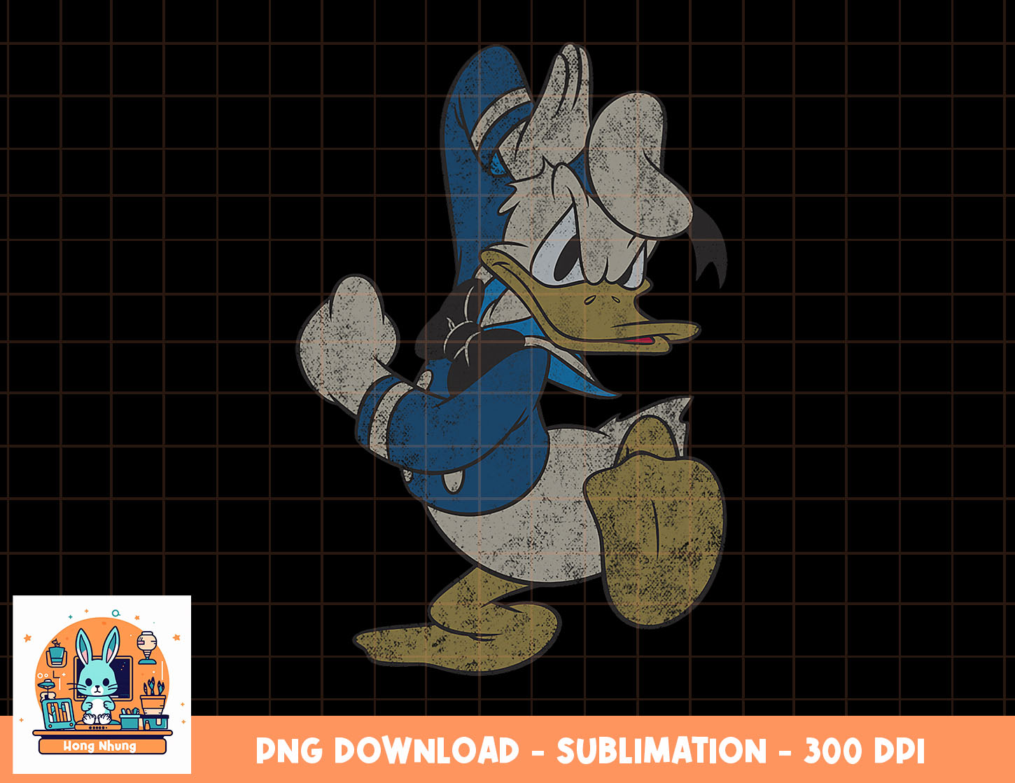 Disney - Vintage Angry Donald Duck Hat png, sublimation, dig | Inspire ...
