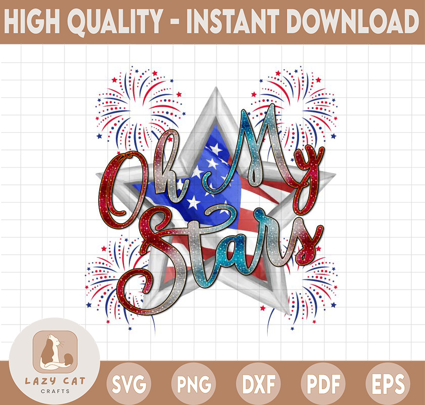 July 4th PNG | Oh My Stars PnG | Independence Day PnG | July | Inspire ...