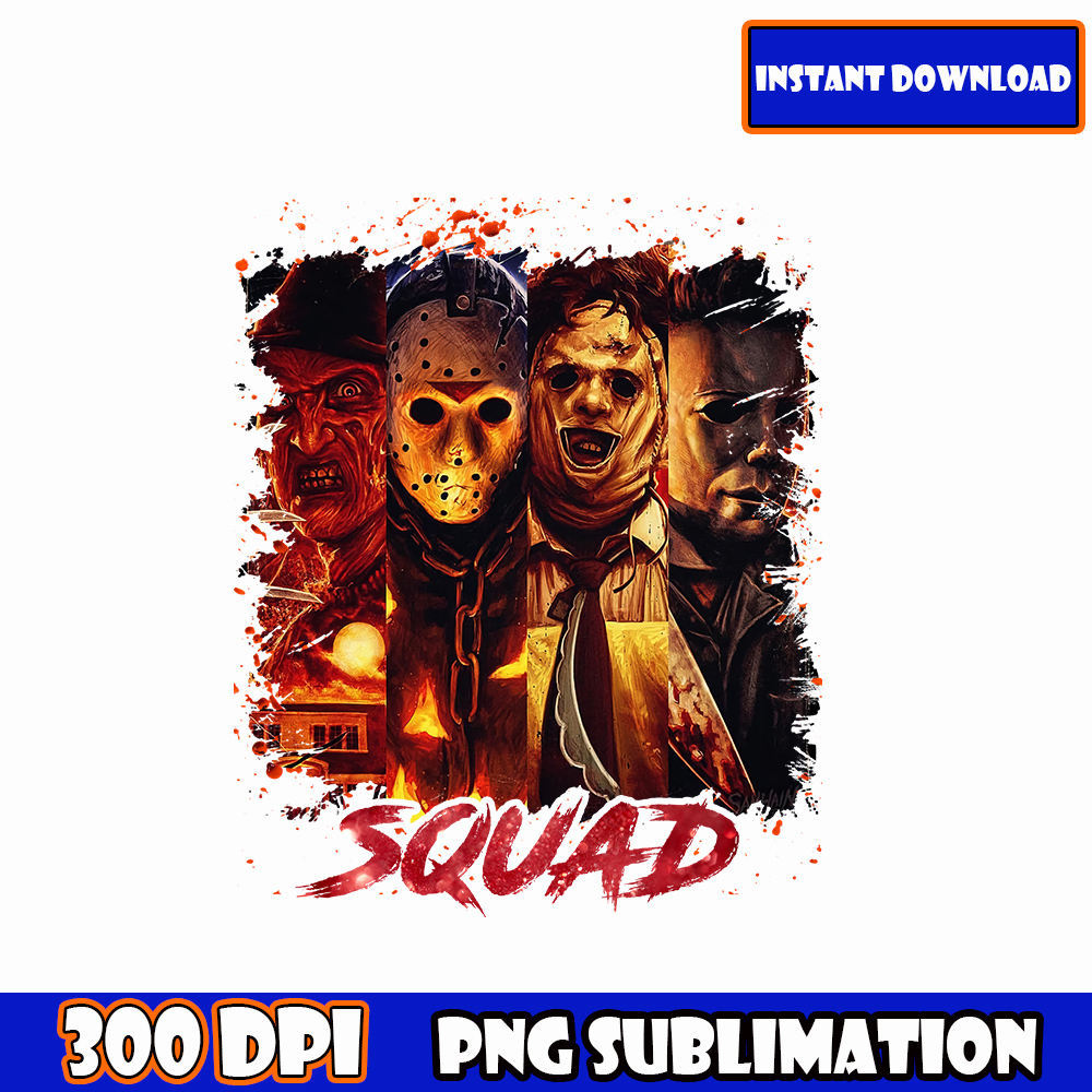 Squad Svg,Horror Characters SVG, Horror Movie Svg Bundle, H | Inspire ...
