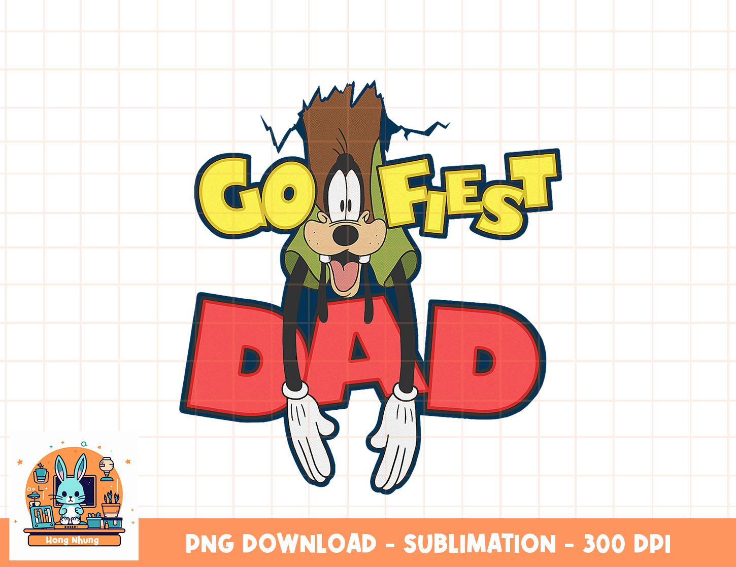 Disney A Goofy Movie Goofy Goofiest Dad Portrait png, sublim | Inspire ...