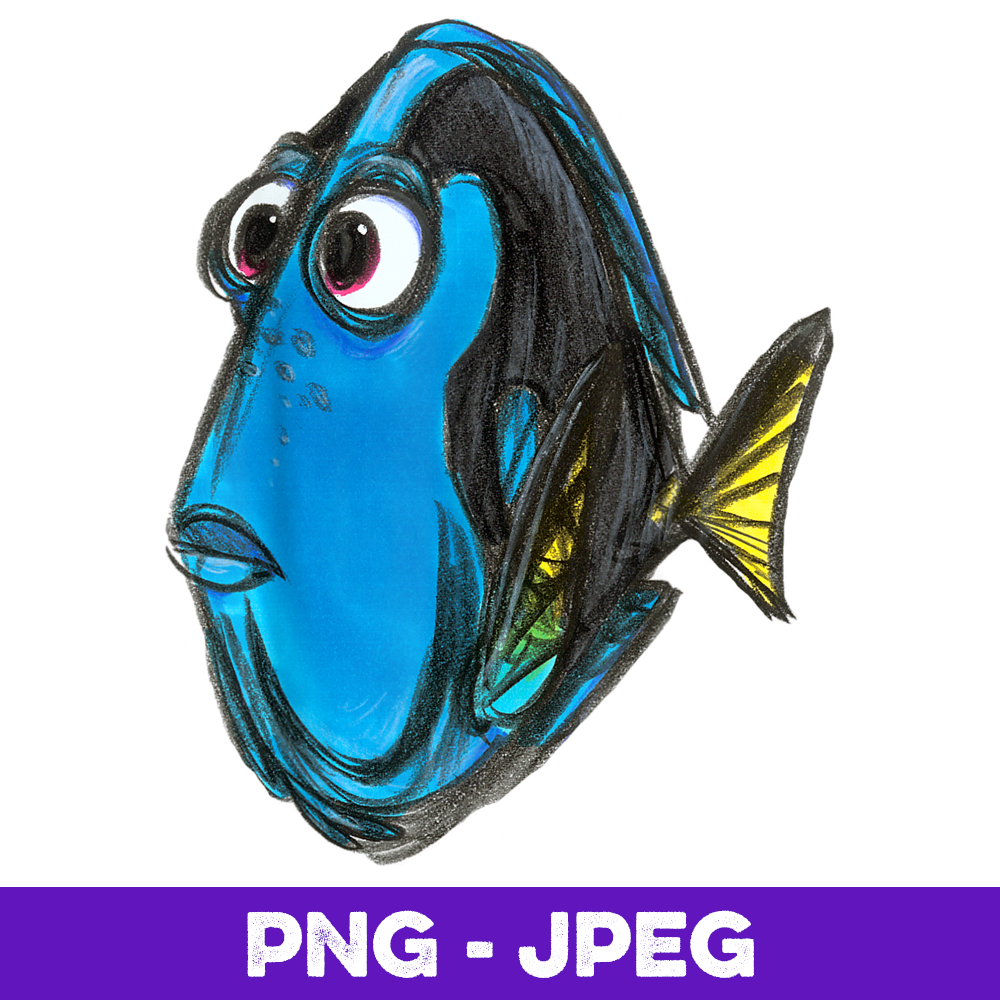 Disney Pixar Finding Nemo Dory Color Book Graphic V4 | Inspire Uplift