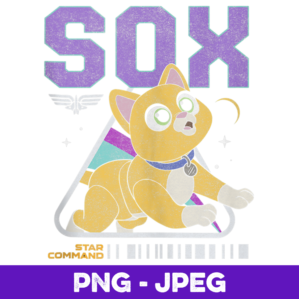 Disney Pixar Lightyear Sox Star Command Cat Poster V2 - Inspire Uplift