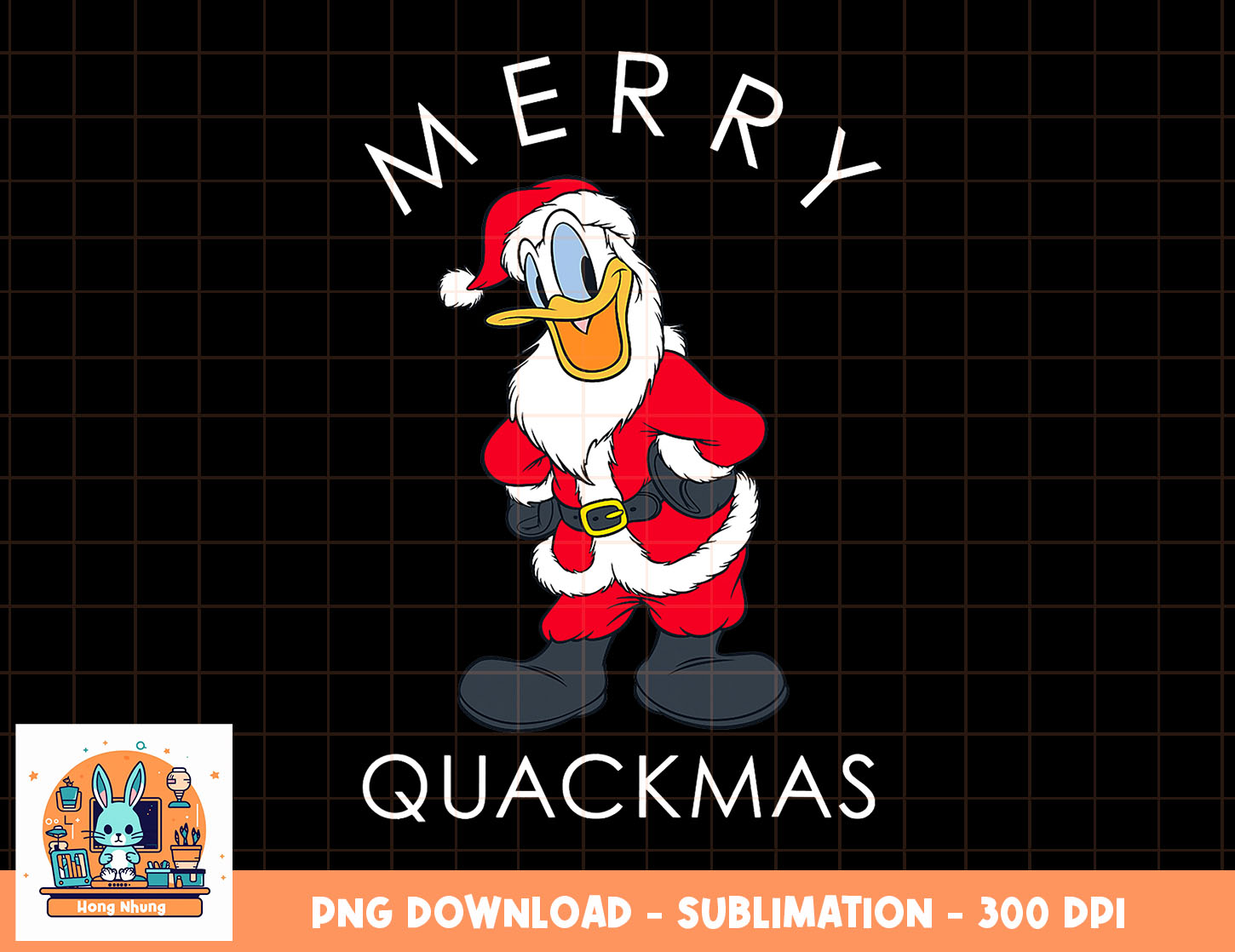 Disney Donald Duck as Santa Merry Quackmas Holiday png, subl - Inspire ...